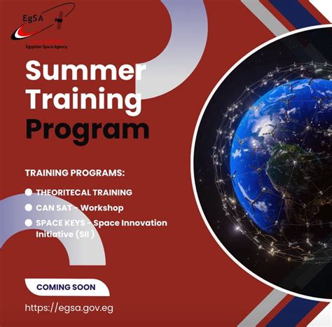 Mohamed El Sadek On Linkedin 🚀 يُسعدنا أن نُعلن عن قرب انطلاق برامج التدريب الصيفية لوكالة الفضاء…