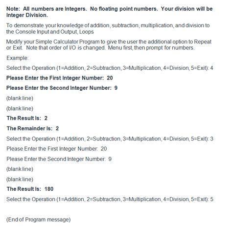Solved Note All Numbers Are Integers No Floating Point