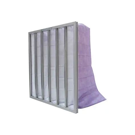 F5 F6 F7 F7 Pocket Filters Synthetic Fiber Bag Air Filter With Aluminum