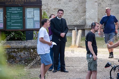 Tom Brittney Filming Itv Drama Grantchester Editorial Stock Photo