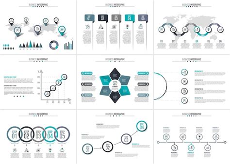 Premium Vector Abstract Elements Of Graph Diagram With 4 5 6 7 And 8