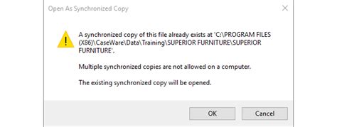 Manage Sync Copies