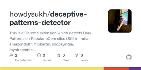 Github Howdysukhdeceptive Patterns Detector This Is A Chrome