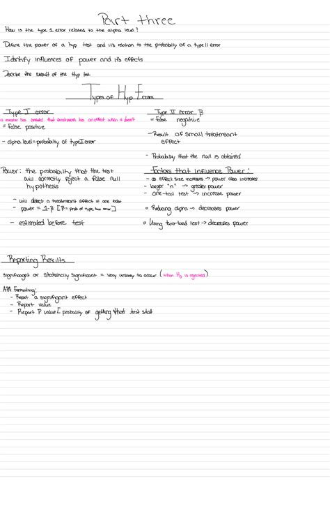 Psychological Stats Hypotheses Testing Pg4 Part Three How Is The