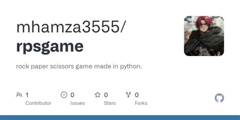 Muhammad Hamza On Linkedin Github Mhamza3555rpsgame Rock Paper Scissors Game Made In Python