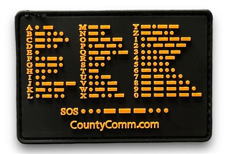 Signal Sentry Morse Code And Sos Patch 2 Variants Countycomm