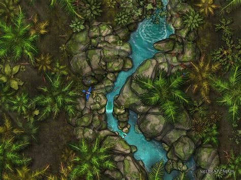 Jungle Battle Map 40x30 Rfantasymaps
