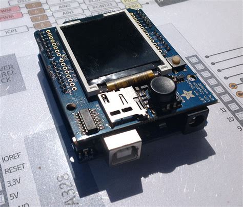 1 8″ Tft Shield Adafruit Demo Mauro Alfieri Wearable Domotica Robotica