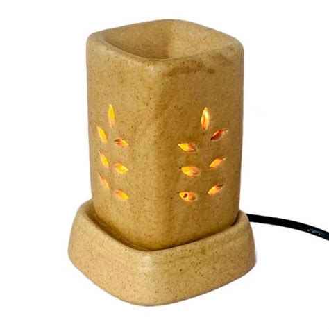 Simple Light Bulb Ceramic Brown Rectangle Shape Electric Diffuser At Rs