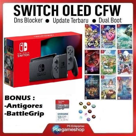Jual Nintendo Switch Console V2 Grey Cfw 128gb 256gb 512gb Full Game