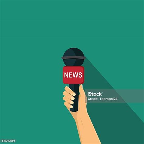 마이크를 들고 손 인터뷰 벡터 일러스트 마이크에 대한 스톡 벡터 아트 및 기타 이미지 마이크 매스컴 신문 Istock