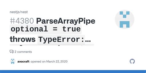 parsearraypipe `optional true` throws `typeerror value map is not a