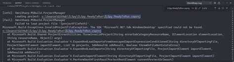 Some Key Error Info Missing When Failed In Loading Some Projects Issue Dotnet Vscode