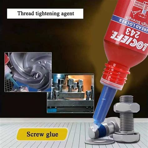 Threadlocker 243 Anaerobic Curing Metal Glue Lock Tight Seal Fasteners Thread Shopee Philippines