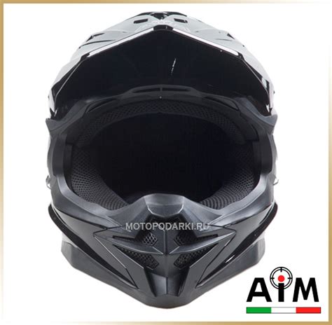 Кроссовый мотошлем AiM JK803 SOLID черный глянец - Кроссовые шлемы ...