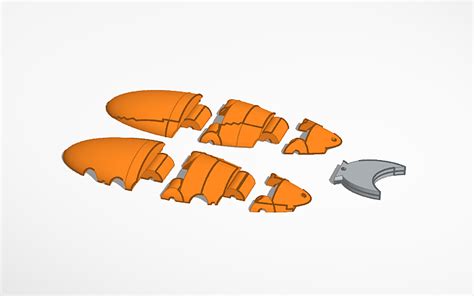 3d Design 3 Piece Jointed Swimbait 11cm Fluid Doorhinge Joint Tinkercad