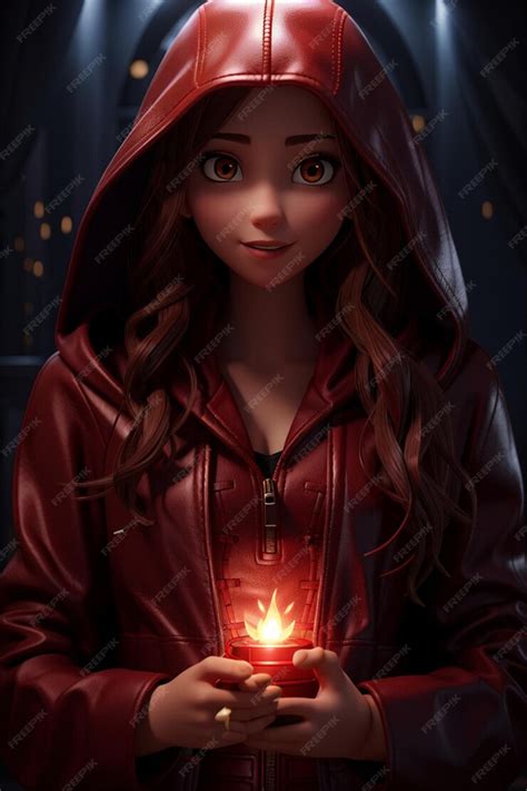 Premium Ai Image 3d Animation Style A Beautiful Girl With A