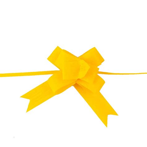 Moño Decoracion 50 Pzas Amarillo Mini Celosa Celomagico