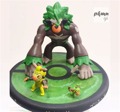Pokemon Figures Rillaboom Thwackey Grookey Etsy Uk