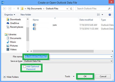 Steps To Create A New PST File In Outlook