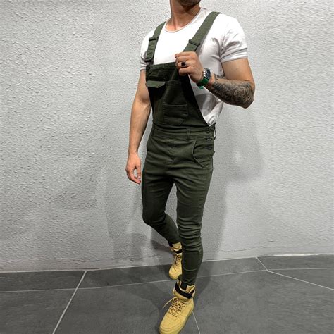 Bzgtzt Denim Bib Overalls For Men Big And Tall Work Overalls Fashion
