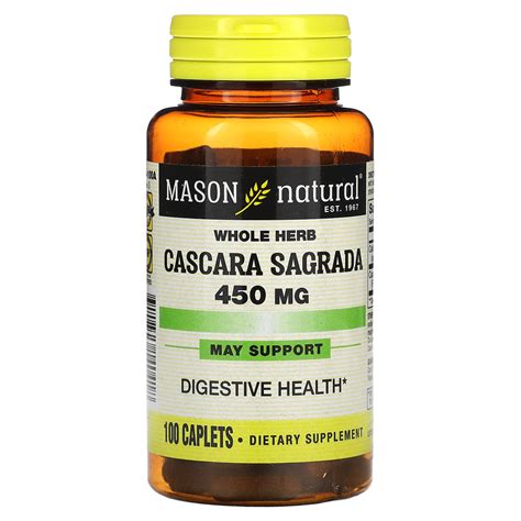 Mason Natural, Каскара саграда, 450 мг, 100 капсул MAV-14041 – купить ...