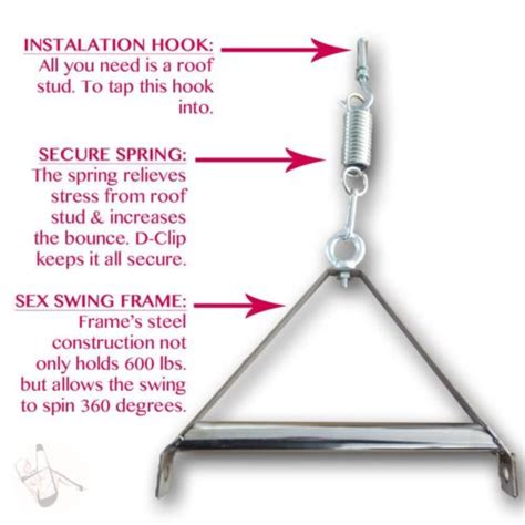 Luxury Heavy Duty Steel Triangle Fetish Sex Swing Arizonatoys