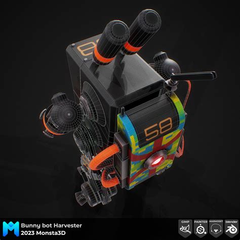 Bunny Bot Harvester V2 Cgtrader