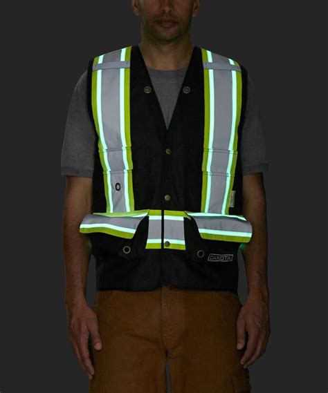 Dakota Workpro Series Mens Vizlite Dt Class 1 300d Surveyors Vest Marks