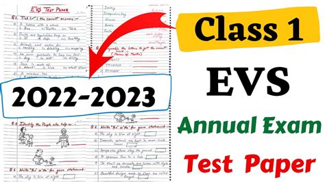 Class Evs Annual Exam Paper Evs Worksheet For Class 42 Off
