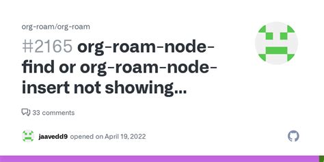 Org Roam Node Find Or Org Roam Node Insert Not Showing Nodes · Issue