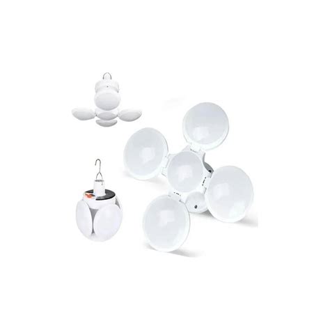 Generico Lámpara Led Solar Recargable Camping Usb Foco Cazar Esfera