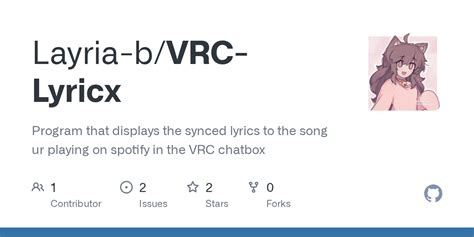 Github Layria Bvrc Lyricx Program That Displays The Synced Lyrics To The Song Ur Playing On