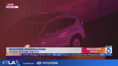 Shooting On 10 Freeway Closes Eb Lanes Through East Los Angeles Ktla
