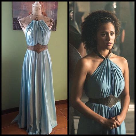 Missandei Slave Dress Cosplay Costume Etsy Sweden Game Dresses