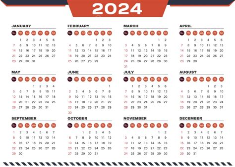 Calendario Da Tavolo 2024 Modello Design Vol 38 Vettore Modello Per Il