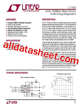 LT1506 Datasheet(PDF) - Linear Technology