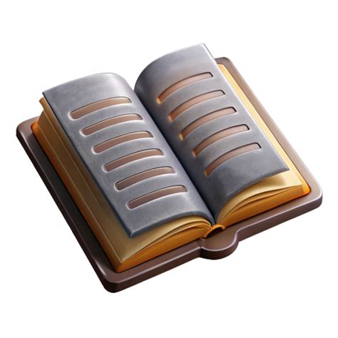 Stunning Classic Open Book With Highlighted Text Isolated Exclusive