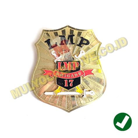 Lencana LMP Lencana Brevet Laskar Merah Putih Model Perisai Murah