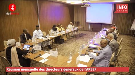 REUNION DG DES BANQUES ET ETABLISSEMENT FINANCIERS DU MALI YouTube