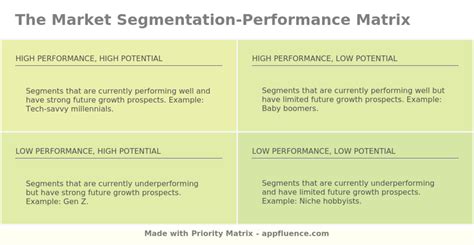 Market Segmentation Performance Matrix Free Download
