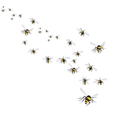 Flying Bee Vectors And Illustrations For Free Download Freepik