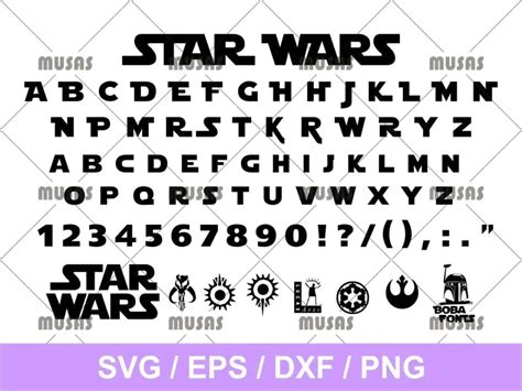 Star Wars Font Svg Vectorency