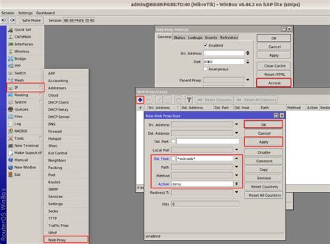 Blokir Situs Menggunakan Web Proxy MikroTik MY BLOG