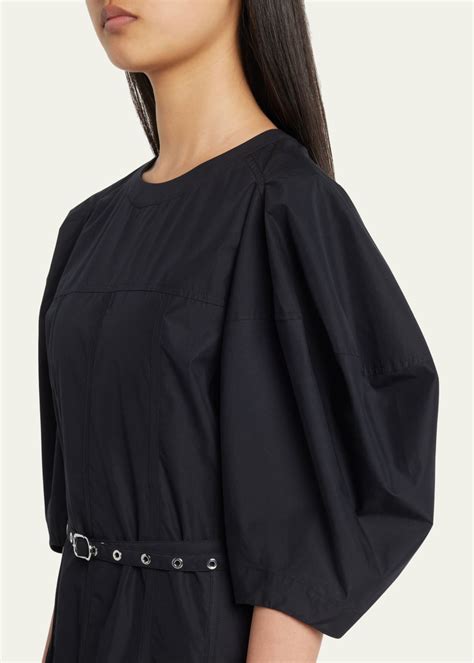 31 Phillip Lim Puff Sleeve Belted Midi Dress Bergdorf Goodman