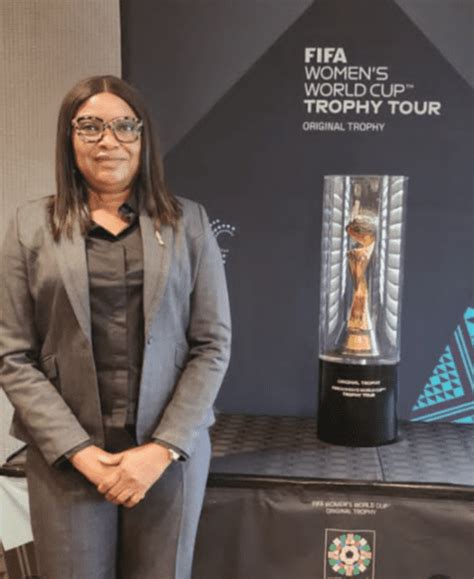 Falode Unveils Fifa Womens World Cup Trophy Abuja Sports247 Nigeria