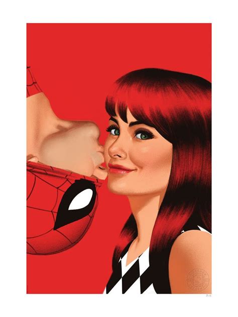 Spider Man And Mary Jane Fine Art Print By Greg Smallwood Spiderman