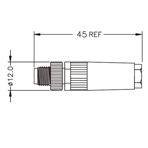 M8 A Coding 3Pins Straight Male Assembled Connector Shenzhen Signal Electronics Co LTD