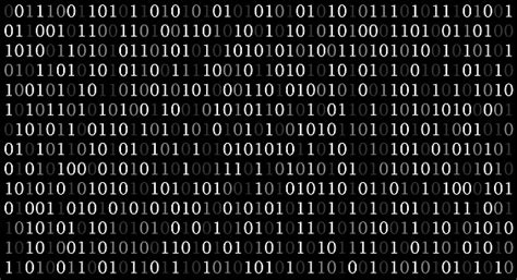 Latar Belakang Matriks Keamanan Cyber Dengan Kode Biner Angka Putih