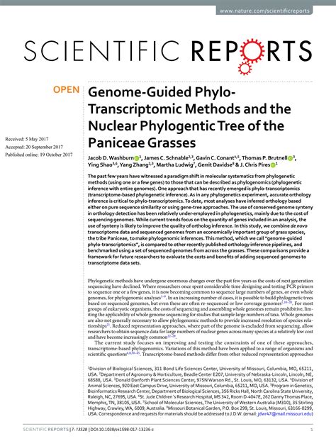 Solution Genome Guided Phylo Transcriptomic Methods And The Nuclear